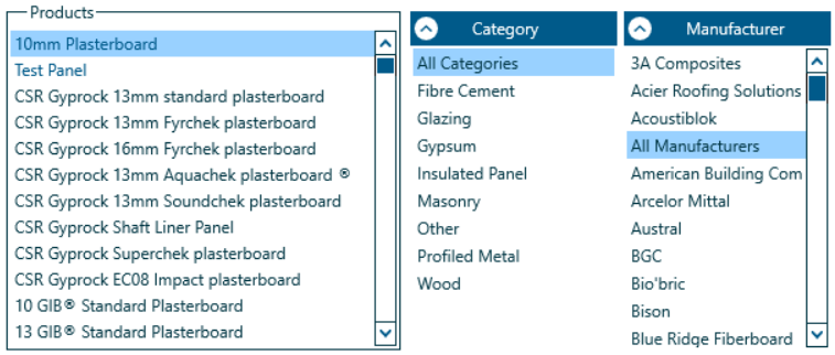 Panels - INSUL 9.0 User Guide